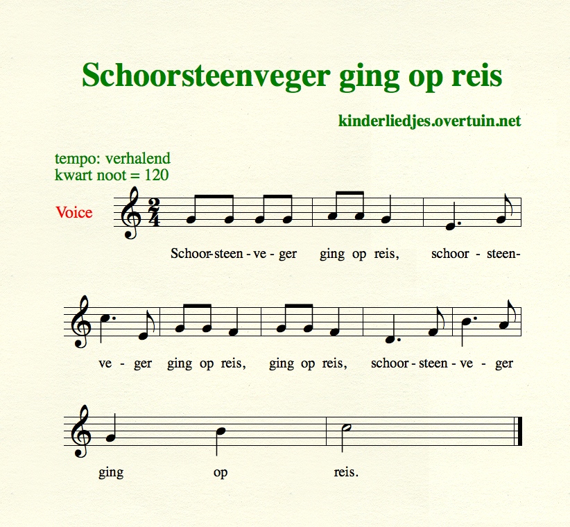 Oude kinderliedjes met tekst en muziek O-S - oud-hollandse liedjes uit ...